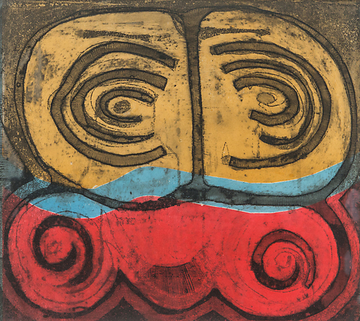 THORMOD LARSEN. Komposition, etsning, signerad 1968. Konst - Grafik ...