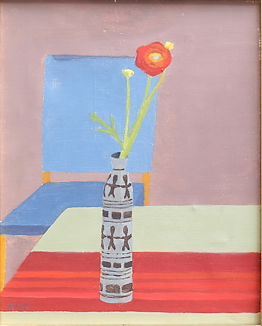 BARBRO DANIELSSON. Flower still life. Oil on Board, signed BMD. Art ...