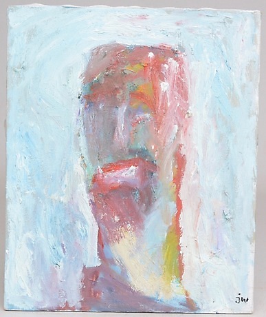 JAN WIBERG. Porträtt kvinna. Konst - Måleri - Auctionet