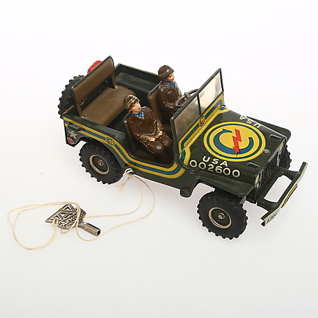 ARNOLD 2600 WILLYS JEEP with 2 crewmen, movement, original key USZone ...