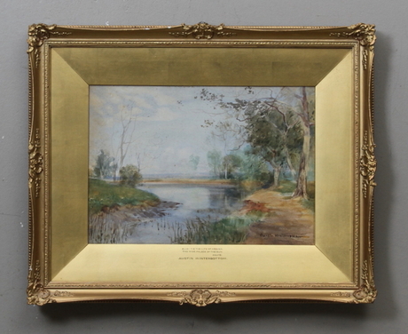 AUSTIN WINTERBOTTOM. Watercolor, England, signed Alfred Winterbottom ...
