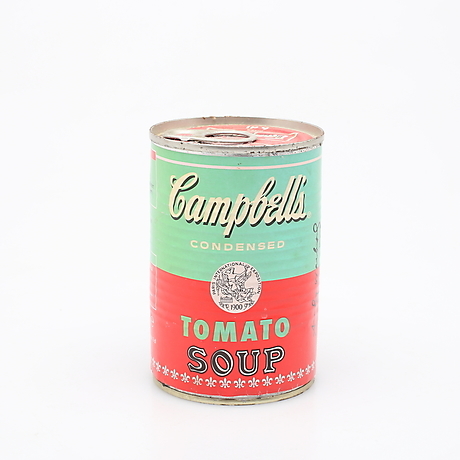 ANDY WARHOL. Jar, "Campbell's Tomato Soup (5 years the art soup ...