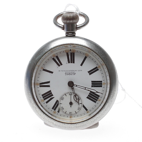 POCKET WATCH, H.Williamson LT, London, Army/Military. WW1. Clocks ...