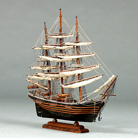 SHIP MODEL, "Brigg", 19th/20th century. Miscellaneous - Technica ...