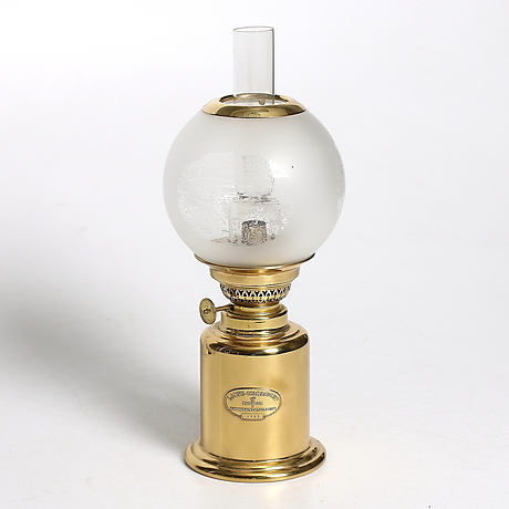 FOTOGENLAMPA, mässing, glas, 1900-talets senare del. Belysning & Lampor ...