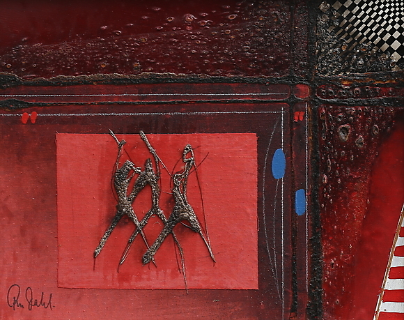 PER DAHL. Composition. Mixed media on Board, signed. Art - Paintings ...