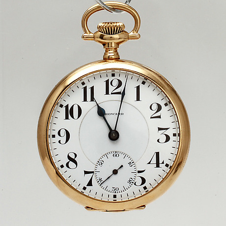 POCKET WATCH, E. Howard Watch Co. Boston, USA, 18k gold. 1925. Clocks ...