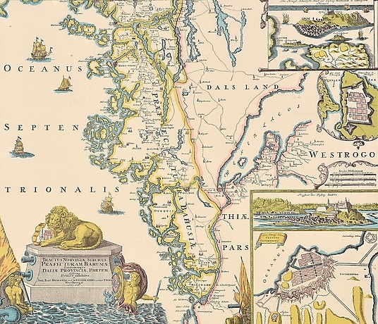 MAP, lithographic print, Dalsland. Art - Other - Auctionet
