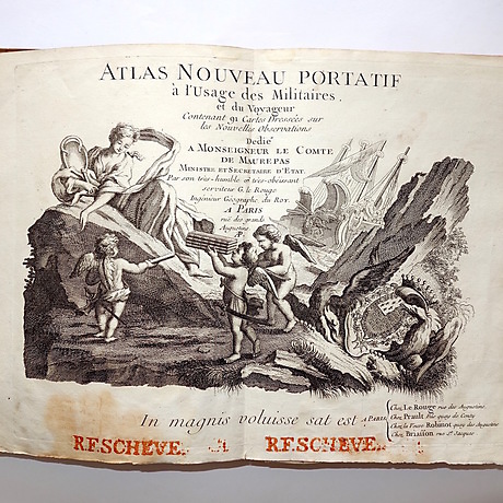 ATLAS. Le Rouge, George-Louis. Books, Maps & Manuscripts - Auctionet