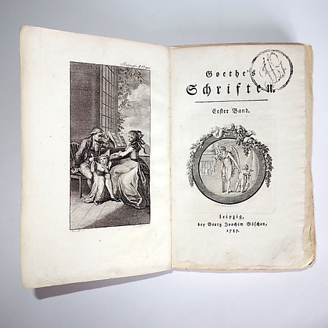 JOHAN WOLFGANG VON GOETHE. Early Werther edition. Books, Maps ...