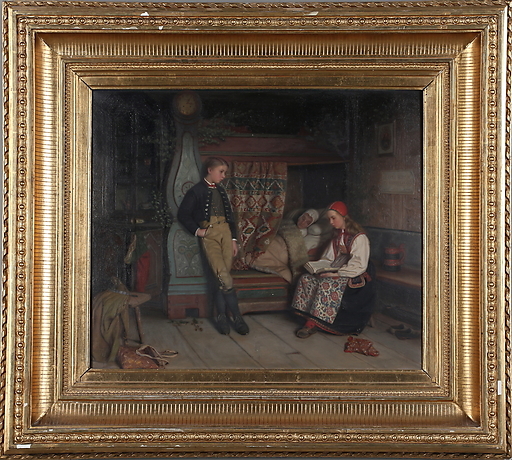 GOTTFRID VIRGIN. oil on canvas, signed and dated 1872. Art - Paintings ...