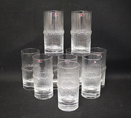 GROGGLAS/ÖLGLAS "Niva" 10 st, Tapio Wirkkala, Iittala. Glas - Serviser ...