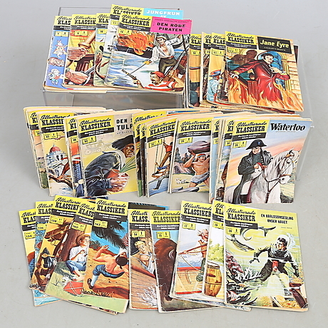 COMIC MAGAZINES, 51 pieces, Illustrated classics, 1950s. Toys - Auctionet