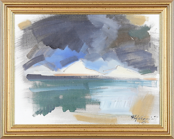 IVAR HJERTQVIST. oil on canvas, signed. Art - Paintings - Auctionet