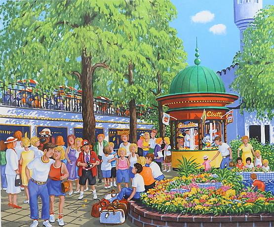 BERT HÅGE HÄVERÖ. "Green Lund 2000" Lithography. Signed, test print ...