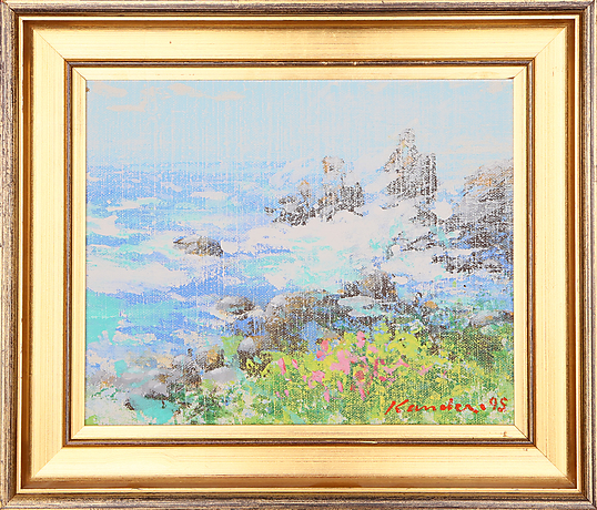 LEIF KANDER. Landscape, oil on canvas, signed. Art - Paintings - Auctionet