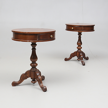 LAMPBORD, med lådor, ett par, Selva, Italien, 1900-tal. Möbler - Bord ...