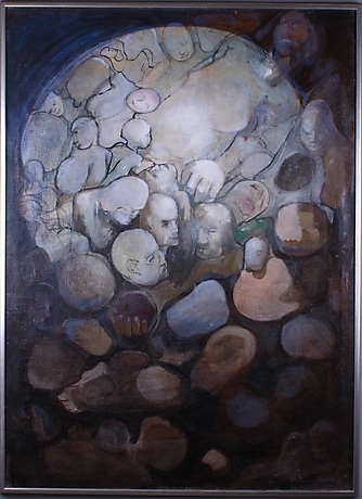 KARL-EVERT KEVESTAD (1921-2007). A Collection of art, 8 pieces, mixed ...