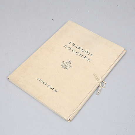 FOLDER, 21 reproductions of Francois Boucher from the Nationamuset hand ...