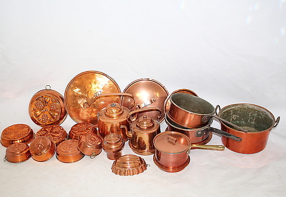 MIXED COPPER OBJECTS. Silver & Metals - Pewter, Brass & Copper - Auctionet