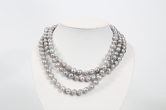 COLLIER, gray cultured freshwater pearls, 2000s. Jewellery & Gemstones ...
