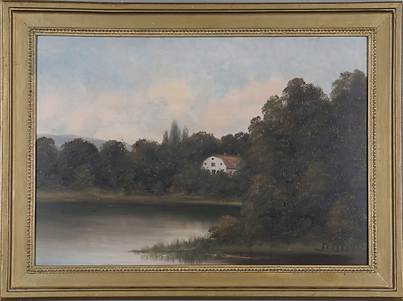 ANSHELM DAHL. olja på pannå, signerad A. Dahl. Konst - Måleri - Auctionet