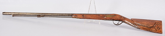 BUCKLE GUN, converted from flint lock, early 1800s. Weapons & Militaria ...