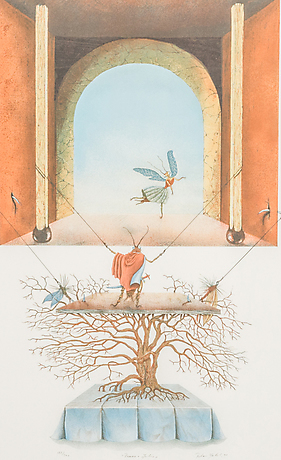 PETER JAKOBY. "Romeo o Julia", färglitografi, signerad. Konst - Grafik ...