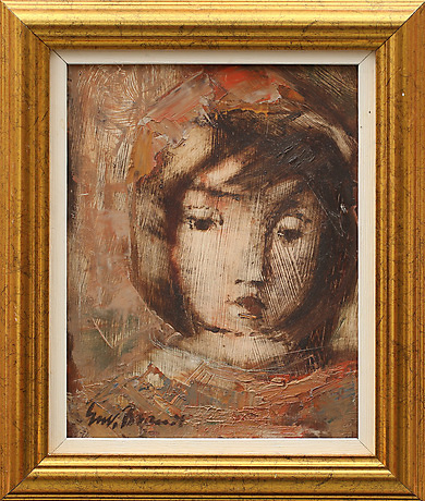 ERIK BRANDT. "Anna" oil on Board, signed Erik Brandt. Art - Paintings ...