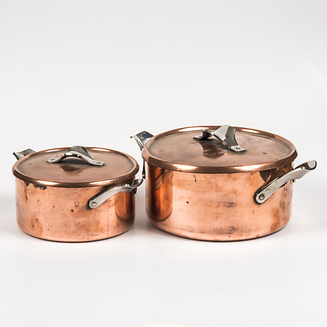 TRACTOR BOILERS, 2 pieces, copper, Georg Jensen. Silver & Metals ...