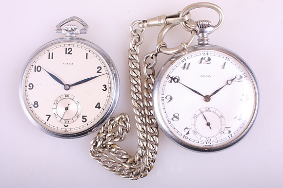 POCKET WATCH, 2 pcs, GALA and ARLA. Clocks & Watches - Pocket & Stop ...