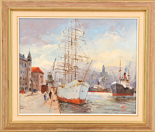 KURT ERIK HEINONEN (1915-1983). olja duk, signerad K.Heinonen ...