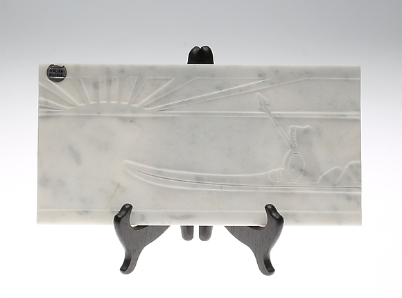 WALL RELIEF, Italian marble, G. Graham, Canada, monogram signed. Art ...