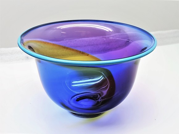 WÄRFF/WOLF, RITZMAN, CARLSSON. Signed bowl from the glass cabin in ...