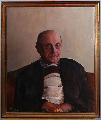 HERMAN BORG. Oil on Board, Portrait, signed H Borg. Art - Paintings ...