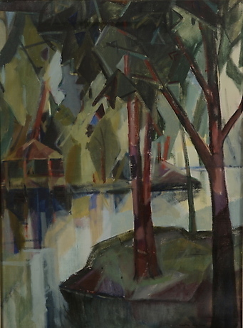 REUBEN HEDIN. oil on canvas. Art - Paintings - Auctionet