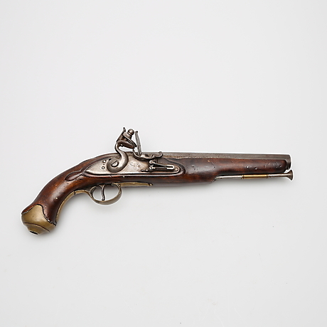 FLINT LOCK PISTOL, first half of the 19th century. Weapons & Militaria ...