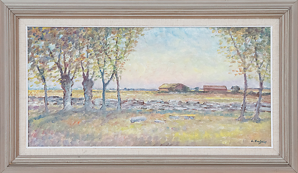 LAGE CARLSSON. Landscape, oil on canvas, signed. Art - Paintings ...