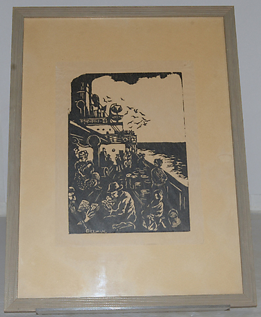 TORSTEN BILLMAN. Etching, Ship's deck. Signed Billman. Art - Engravings ...