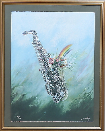 ANTHONY STRUWER. Color lithograph, signed and numbered 186/225. Art ...