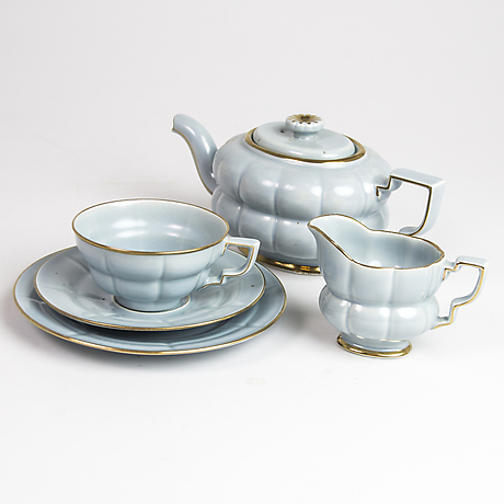 TEA SET, 20 pieces, "Grand", Arthur Percy, Gefle. Ceramics & Porcelain ...