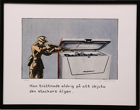 JAN STENMARK (1949 - ). färglitografi 37/150, signerad Jan Stenmark ...