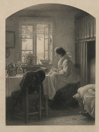 ANTON DORPH. Según. Mujer en la ventana, imprimir. Arte - Obra gráfica ...