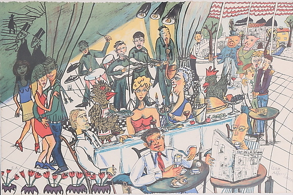 LENA ATTAR-LARSON. Lithograph, EA, signed. Art - Engravings & Prints ...