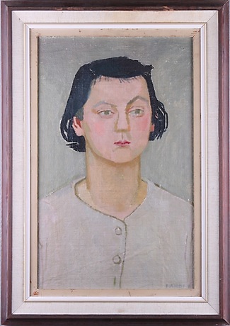 RANDI FISHER. oil on Board, portrait, signed Randi F. Art - Paintings ...