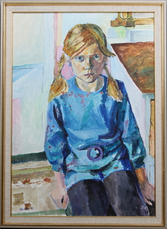 PETER EDWARDS. England. Portrait of the artist's daughter, Josephine ...