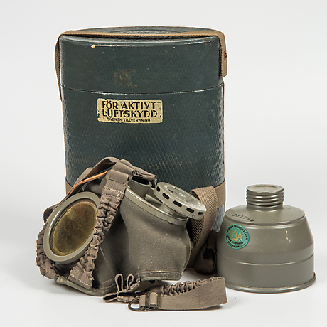 GAS MASK, Sweden, 1939. Coins, Medals & Stamps - Other - Auctionet