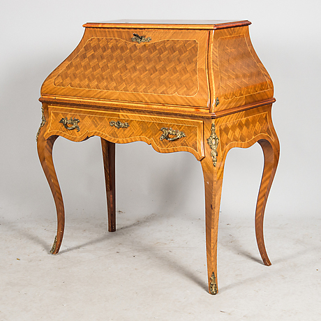 LADIES' DESK / SLIDE-FLAP SECRETARY, rococo style, mahogany, AB ...
