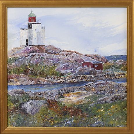 KARL ERIK JONSSON. "The thistles", oil on canvas, signed. Art ...