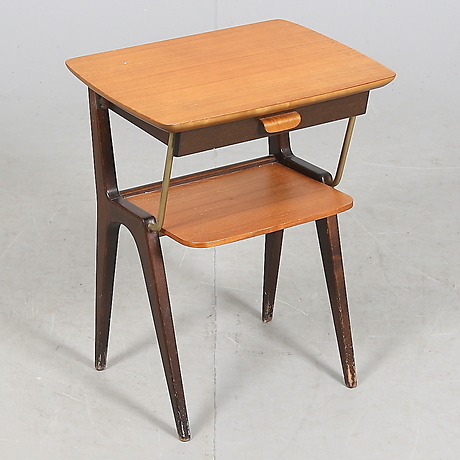 TELEPHONE TABLE, teak, 1950s/60s. Furniture - Tables - Auctionet